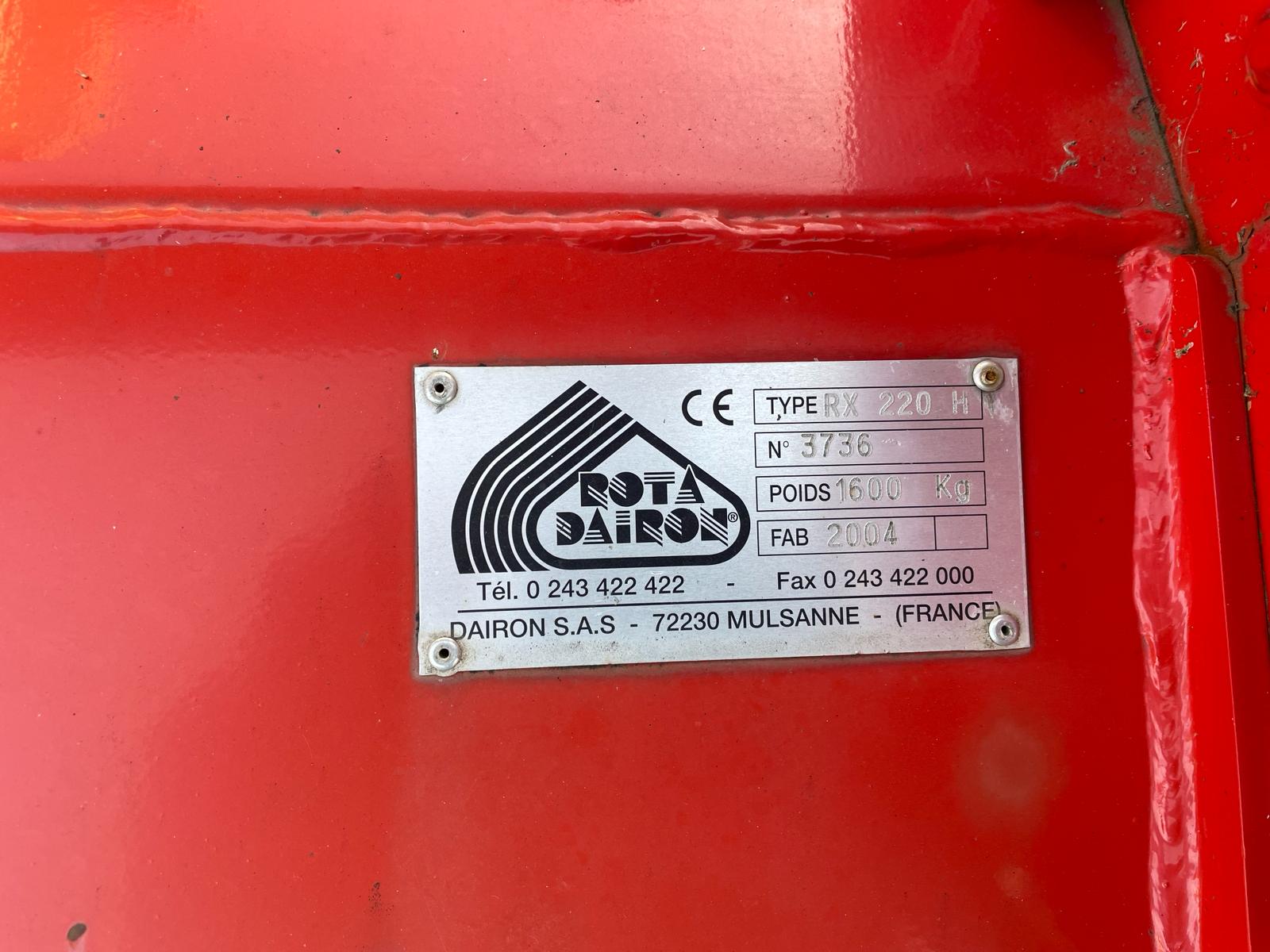 Interrasassi Rotadairon RX 220 - Attrezzature usate